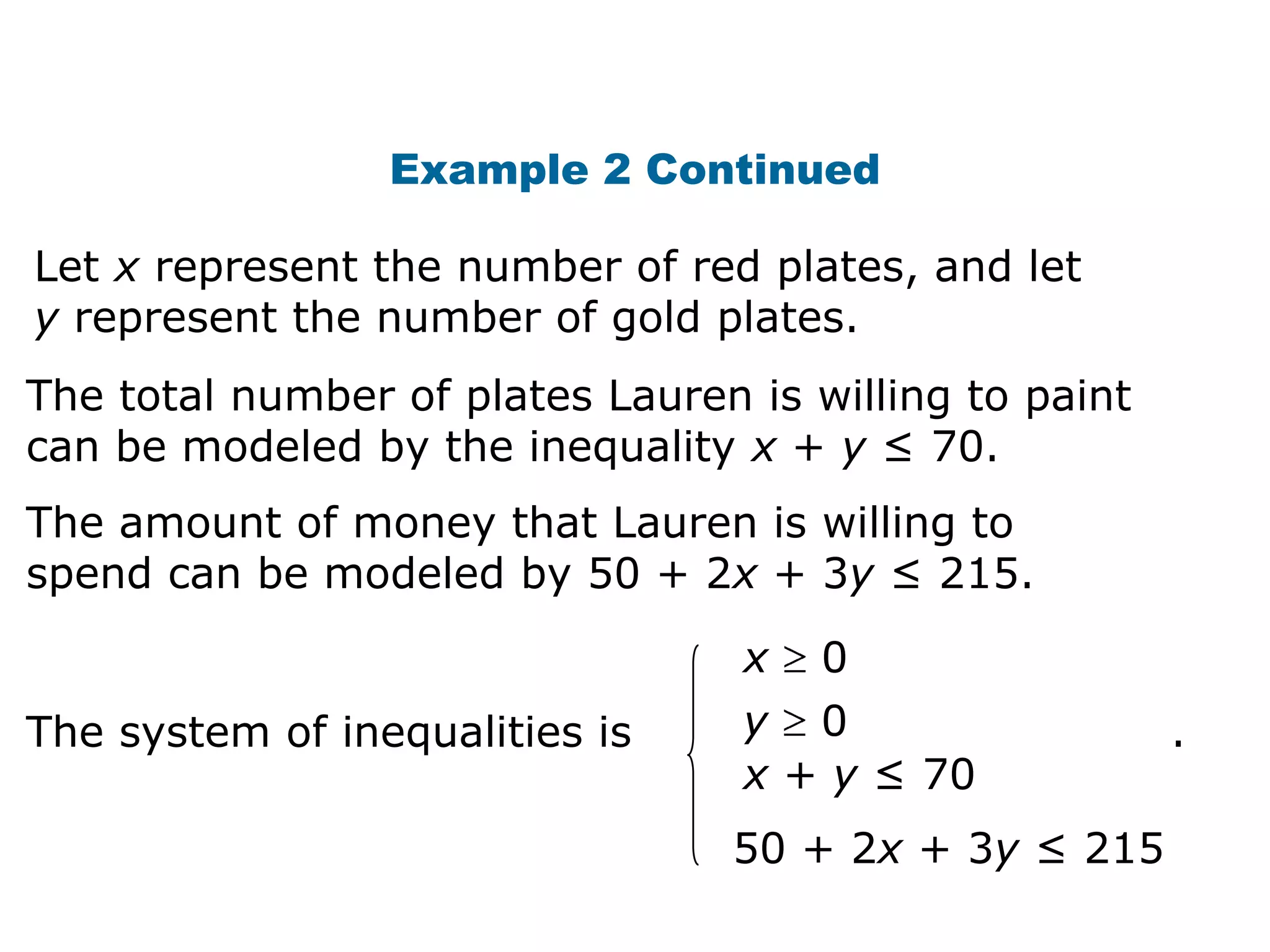 System of linear inequalities | PPTX