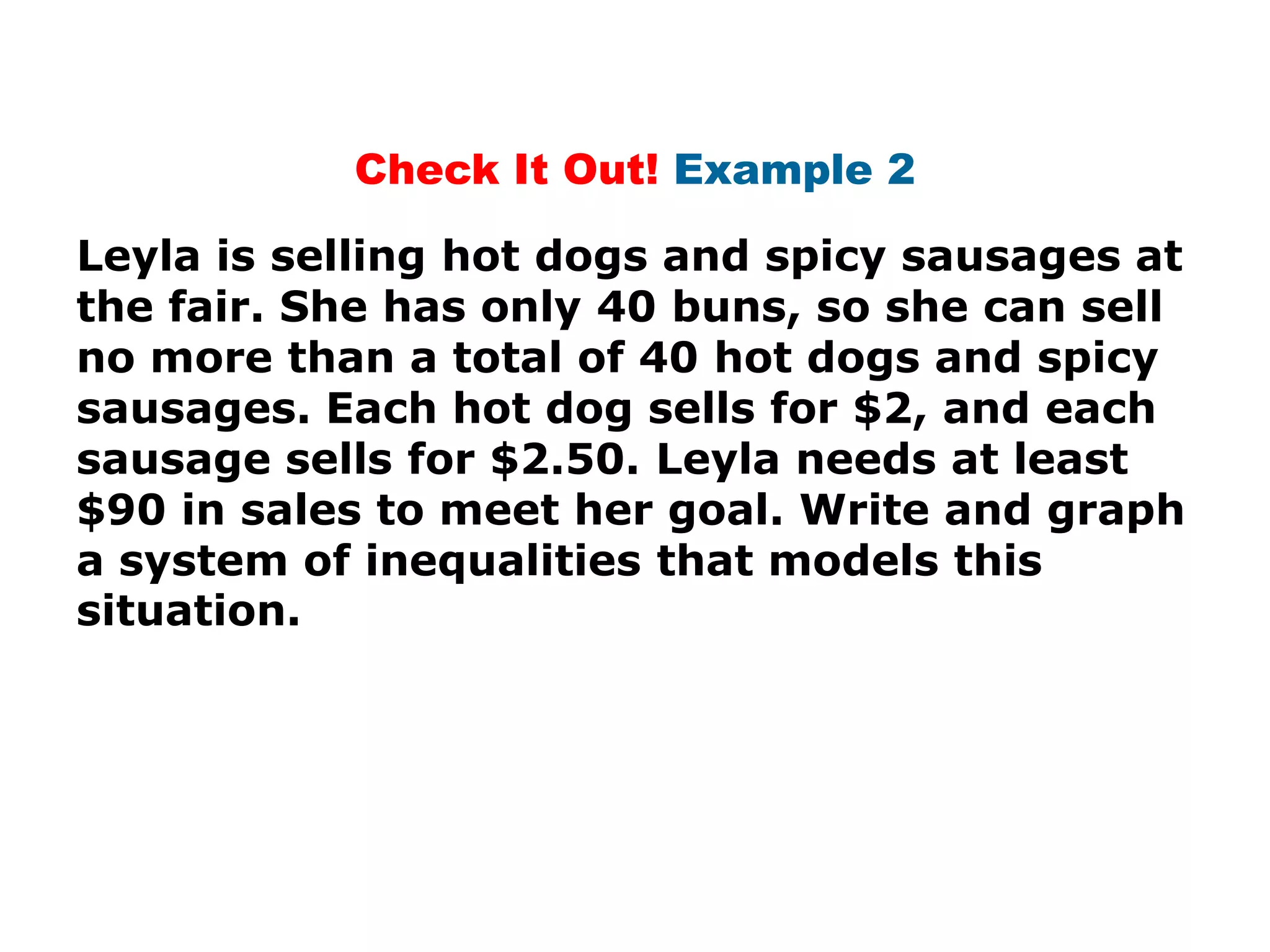 System of linear inequalities | PPTX | Physics | Science