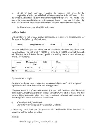 System of linen uniform operation | DOCX