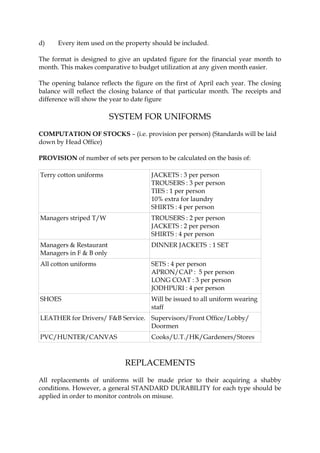 System of linen uniform operation | DOCX