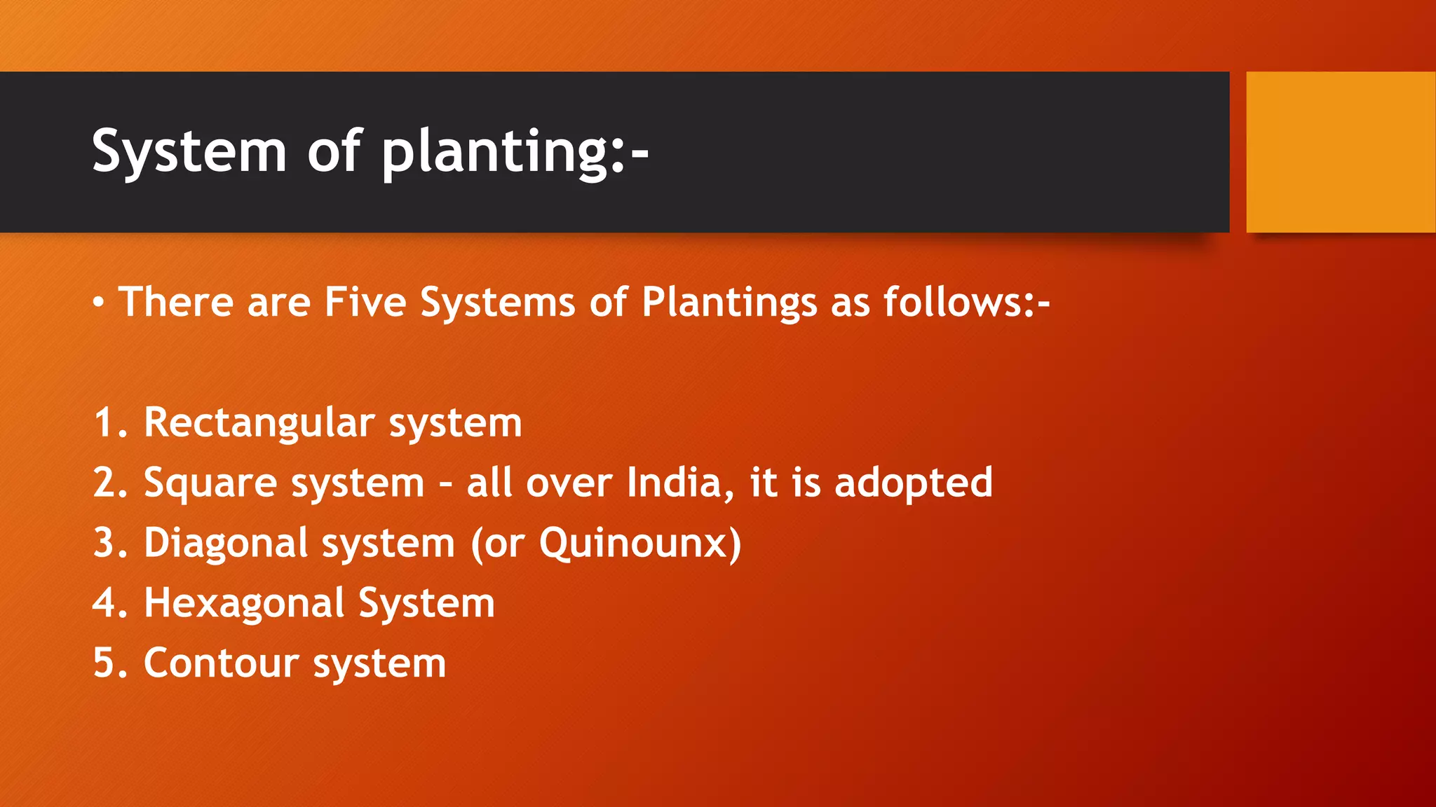System of planting and types | PPTX