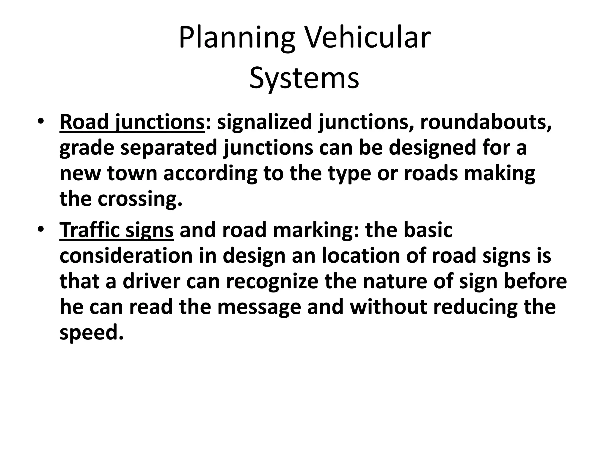 Planning for system of transportation | PDF