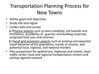 Planning for system of transportation | PPT