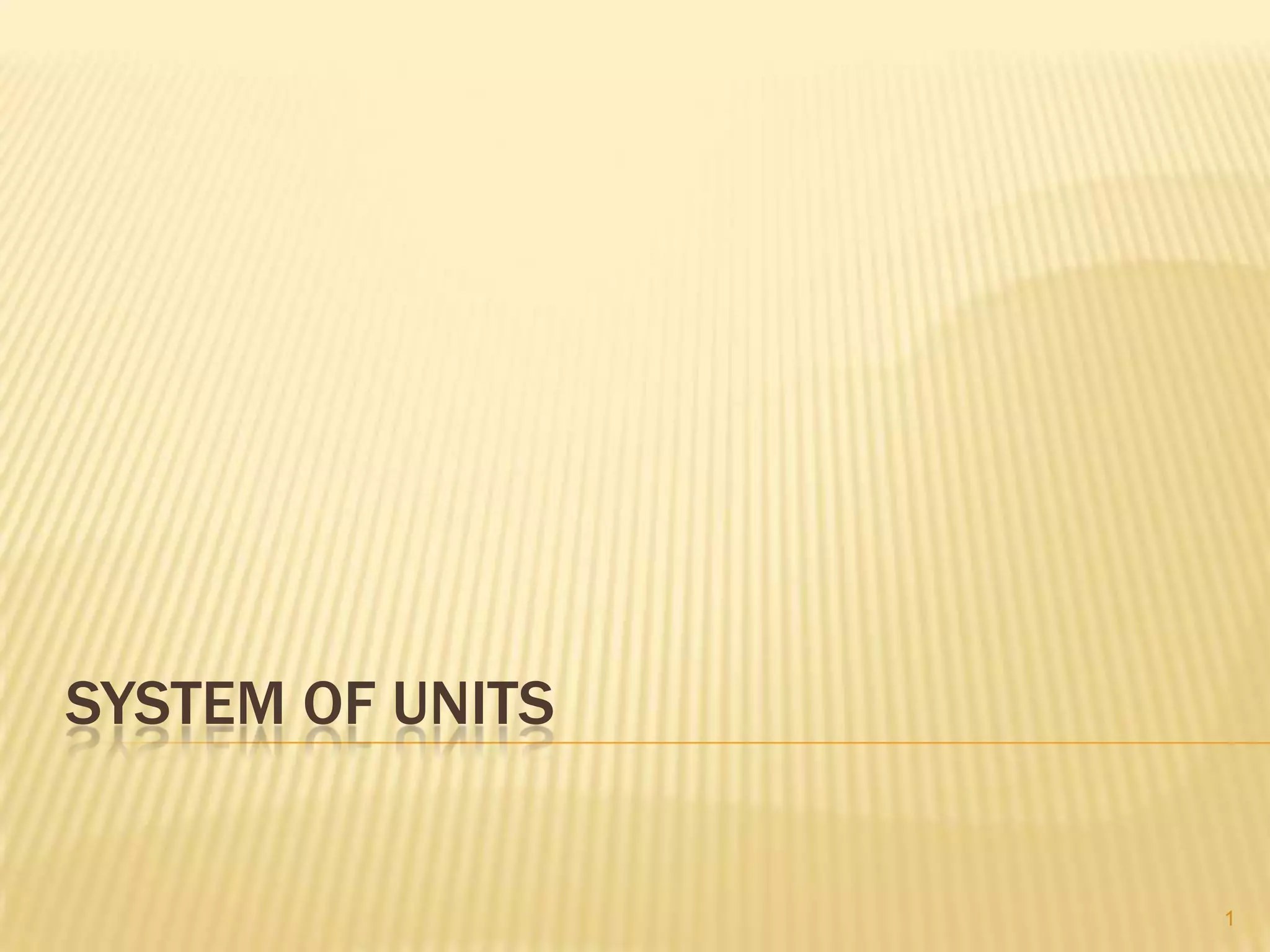 System of units | PPT