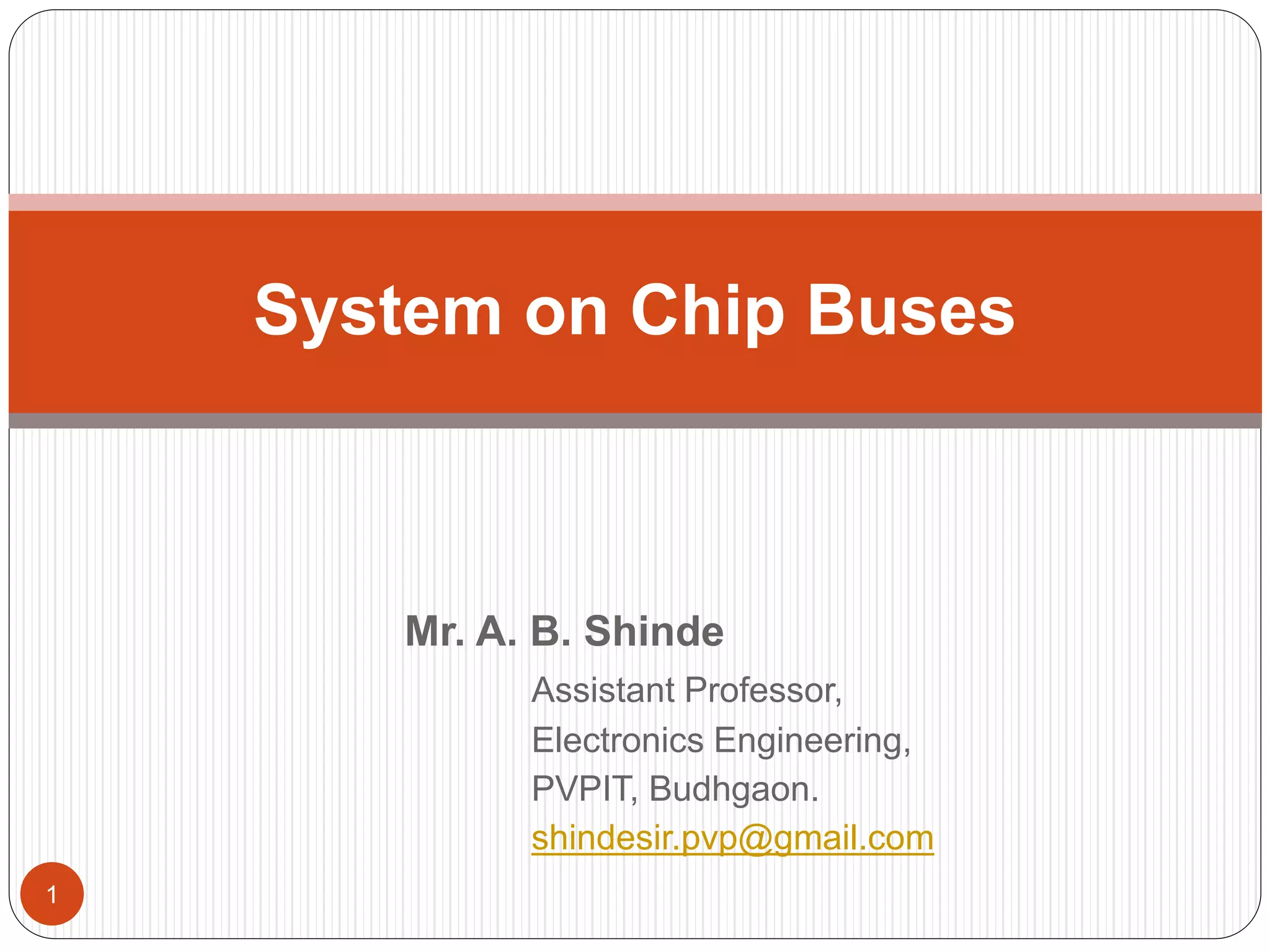 System on chip buses | PPSX