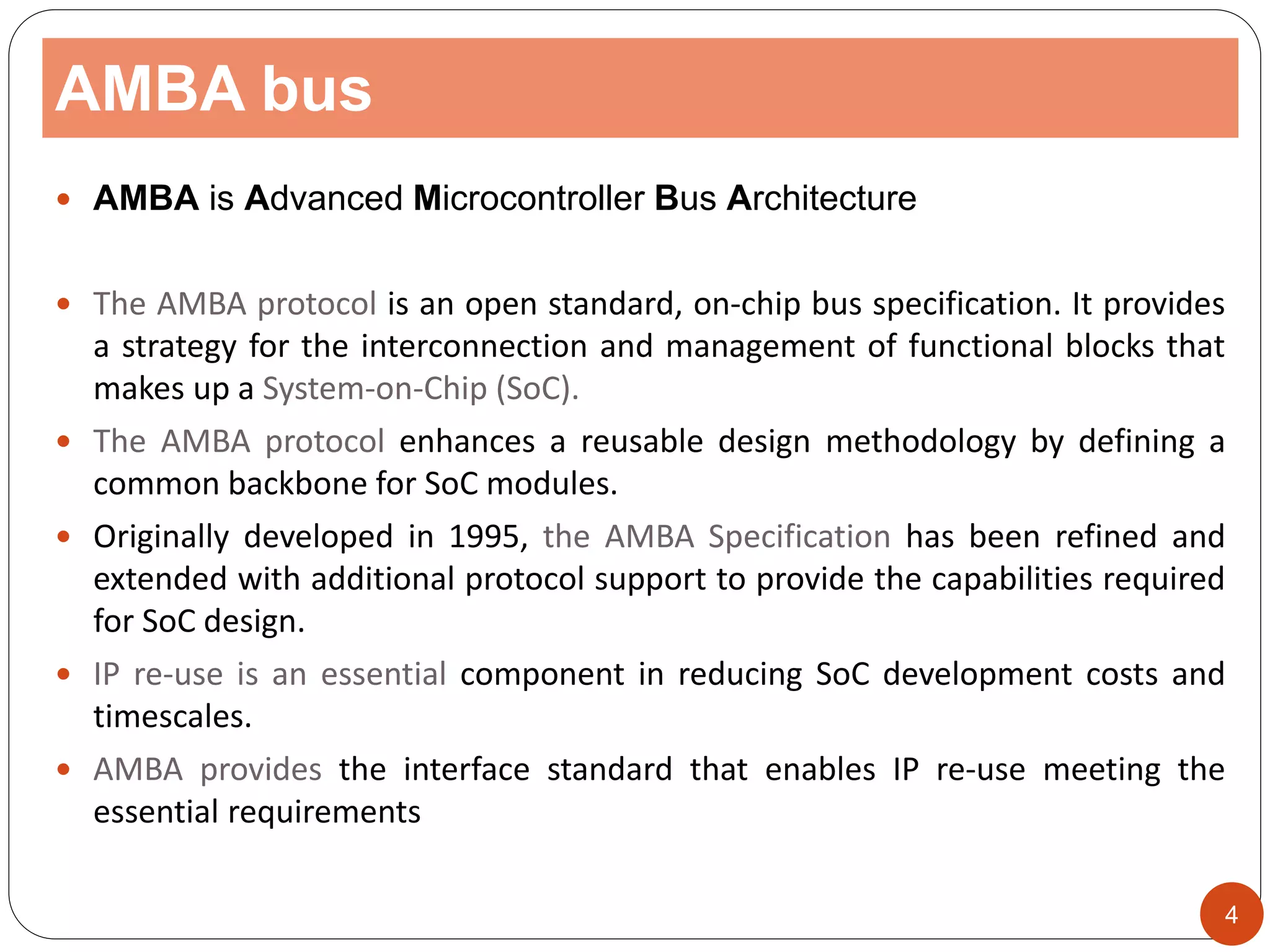 System on chip buses | PPSX