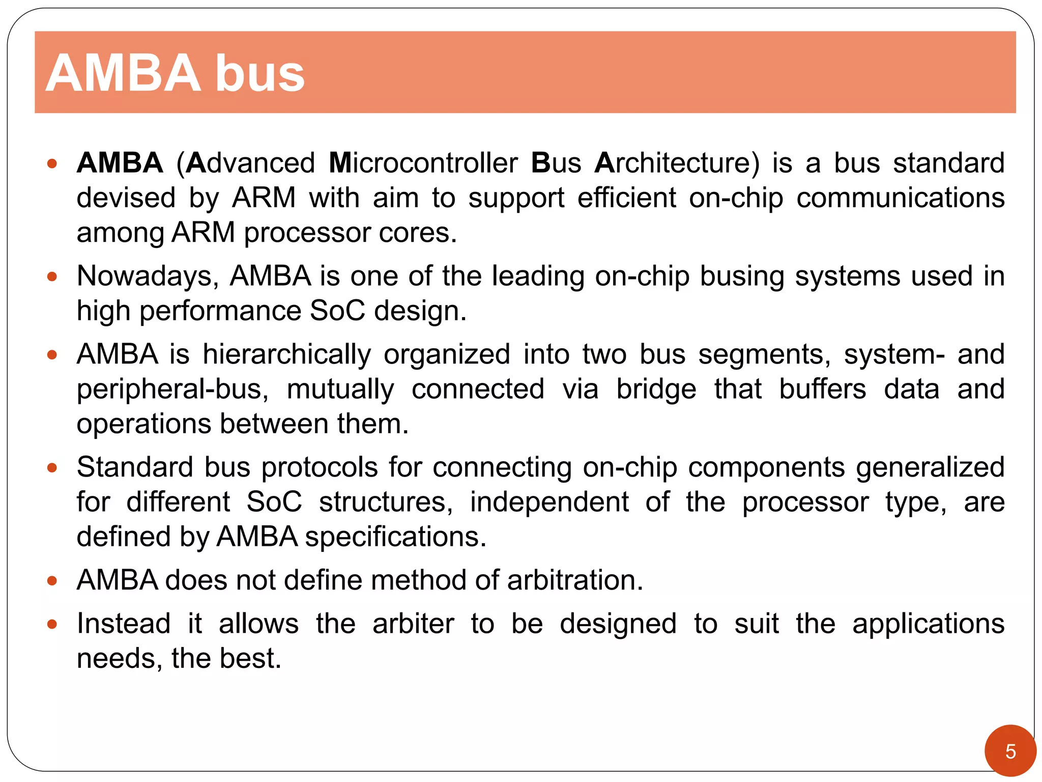 System on chip buses | PPSX