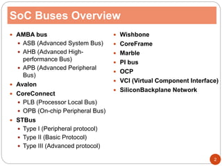 System on chip buses | PPSX