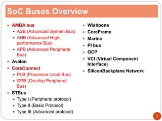 System on chip buses | PPSX
