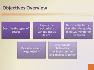 System outputs - Computer System | PPT