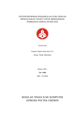System penjadwalan guru_dengan_menggunakan_vb_bab_i (1) | PDF