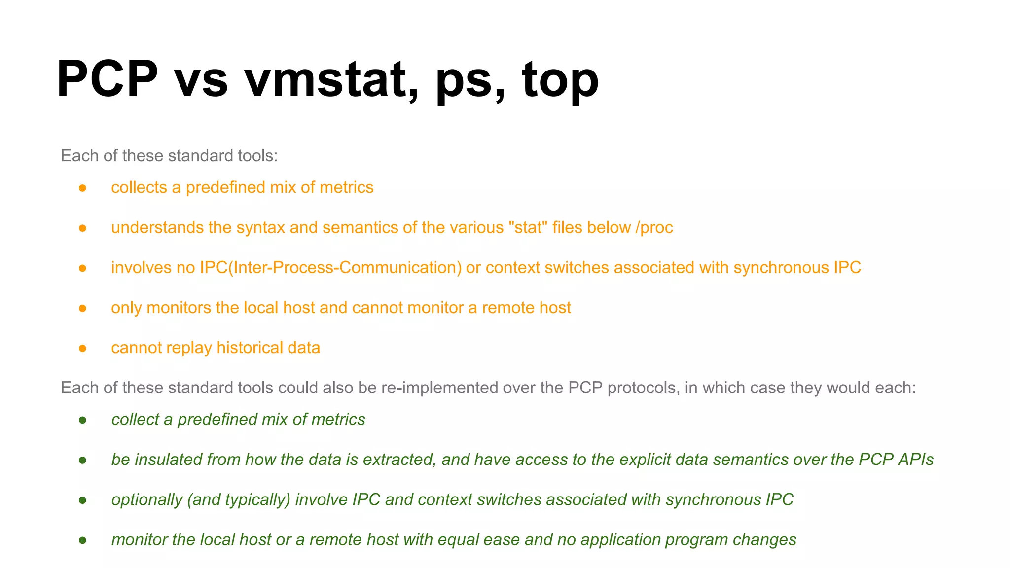 System performance monitoring pcp + vector | PPT