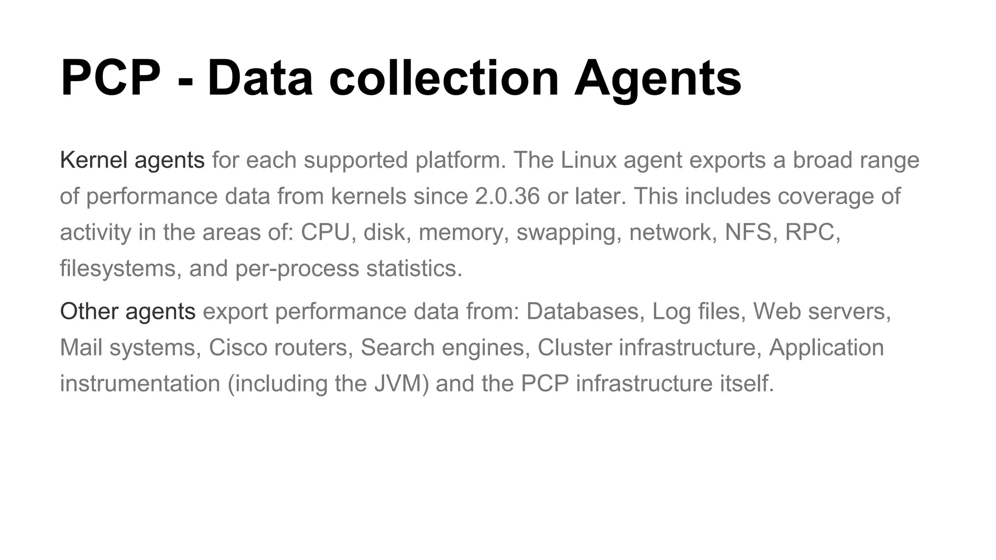 System performance monitoring pcp + vector | PPT