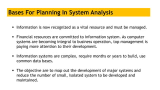 System_Planning_And_The_Initial_Investigation | PPTX