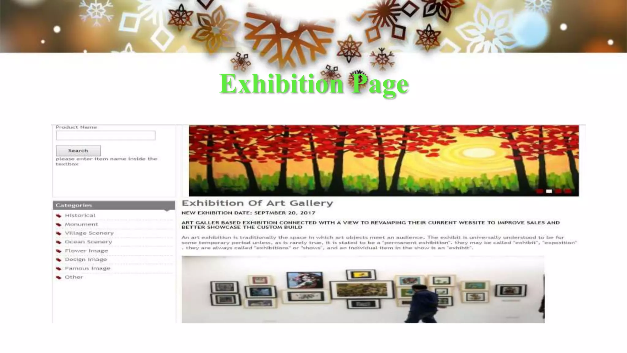 Art Gallery Management System | PPTX