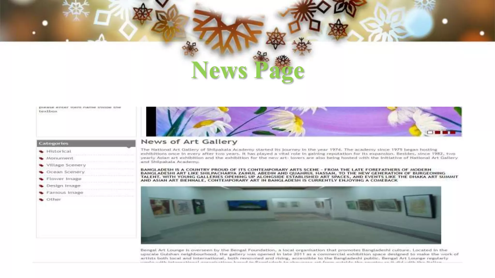 Art Gallery Management System | PPTX