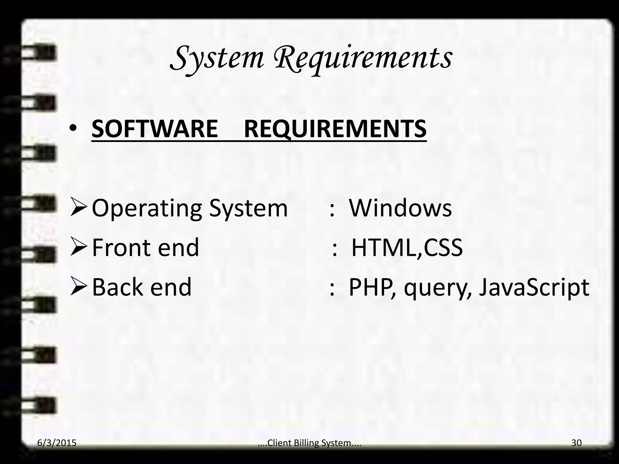 Client billing System for ISP | PPTX