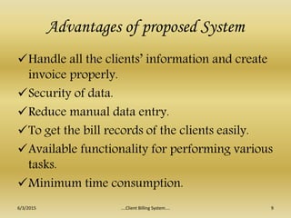 Client billing System for ISP | PPT