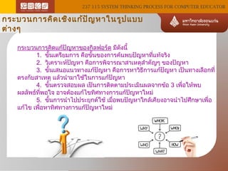 System problem solving process | PPT