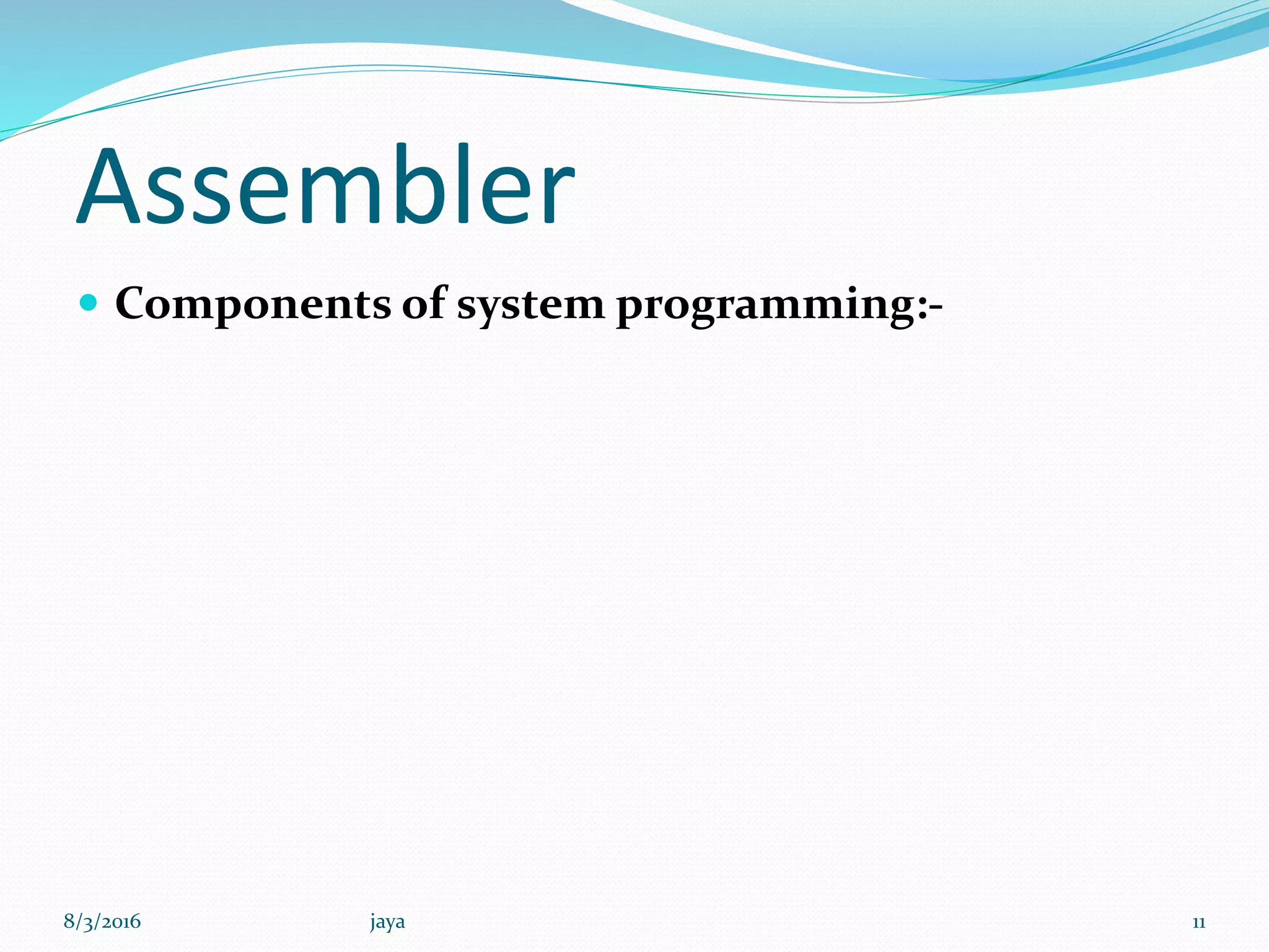 System programming | PPTX