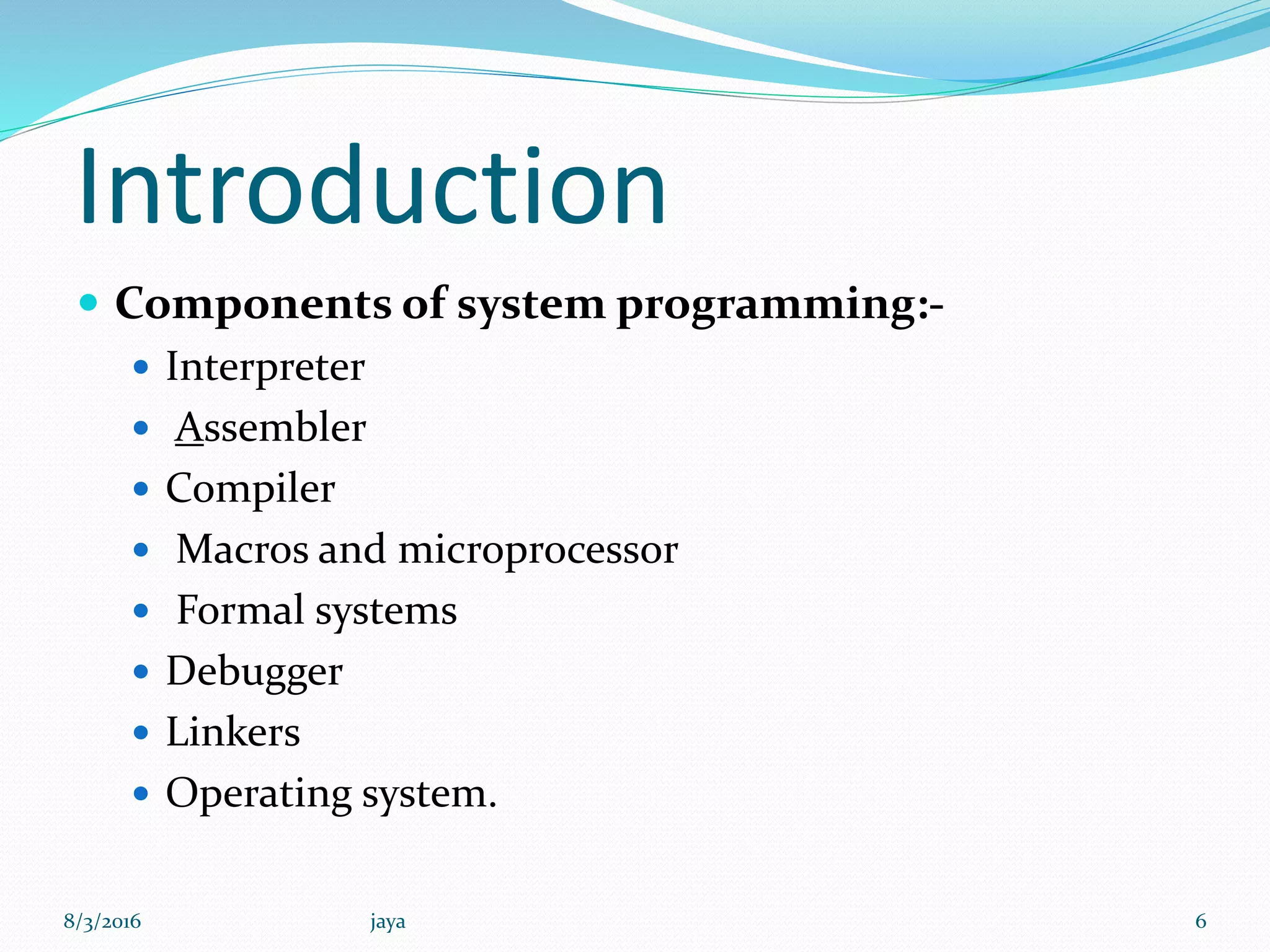 System programming | PPTX