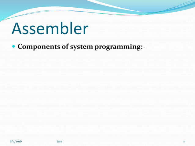 System programming | PPTX | Operating Systems | Computer Software and ...