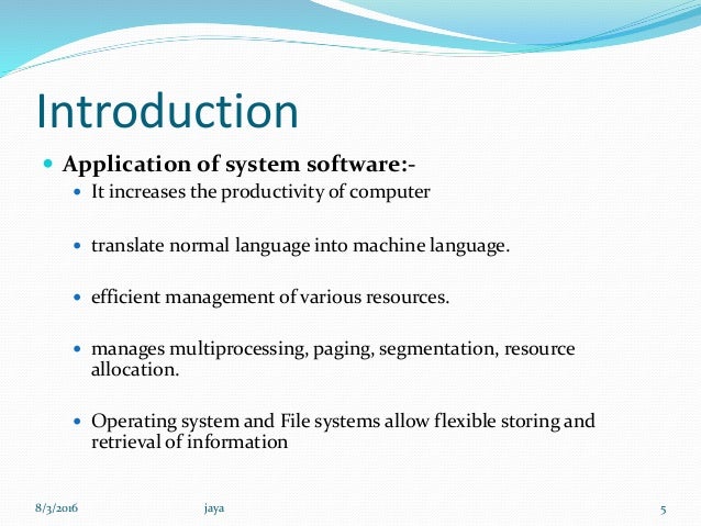 System programming