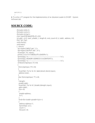 Systemprogramming Lab Manual