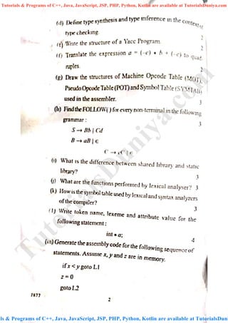 System programming 4 dec 2019 tutorialsduniya | PDF