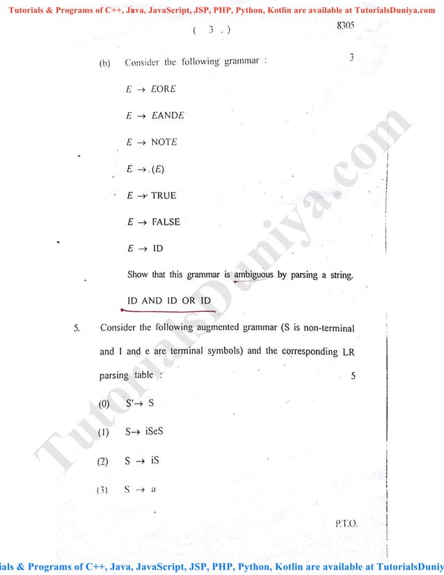 System programming question paper 2016 tutorialsduniya | PDF
