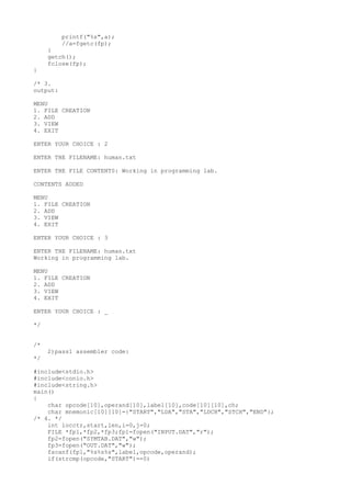 System programs in C language. | PDF