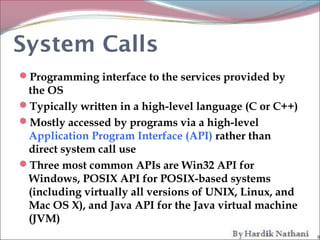 System programs in o.s. for bca and bscit students by hardik nathani | PPT
