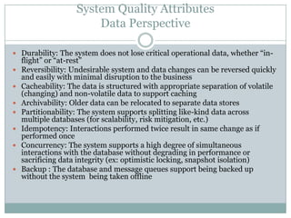 System Quality Attributes for Software Architecture | PPTX