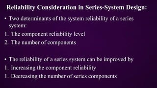 System reliability and types of systems in machine design | PPTX