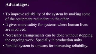 System reliability and types of systems in machine design | PPTX