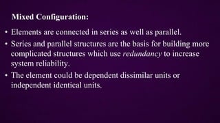 System reliability and types of systems in machine design | PPTX