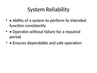 System Reliability Training PPT for thermal power plant | PPTX