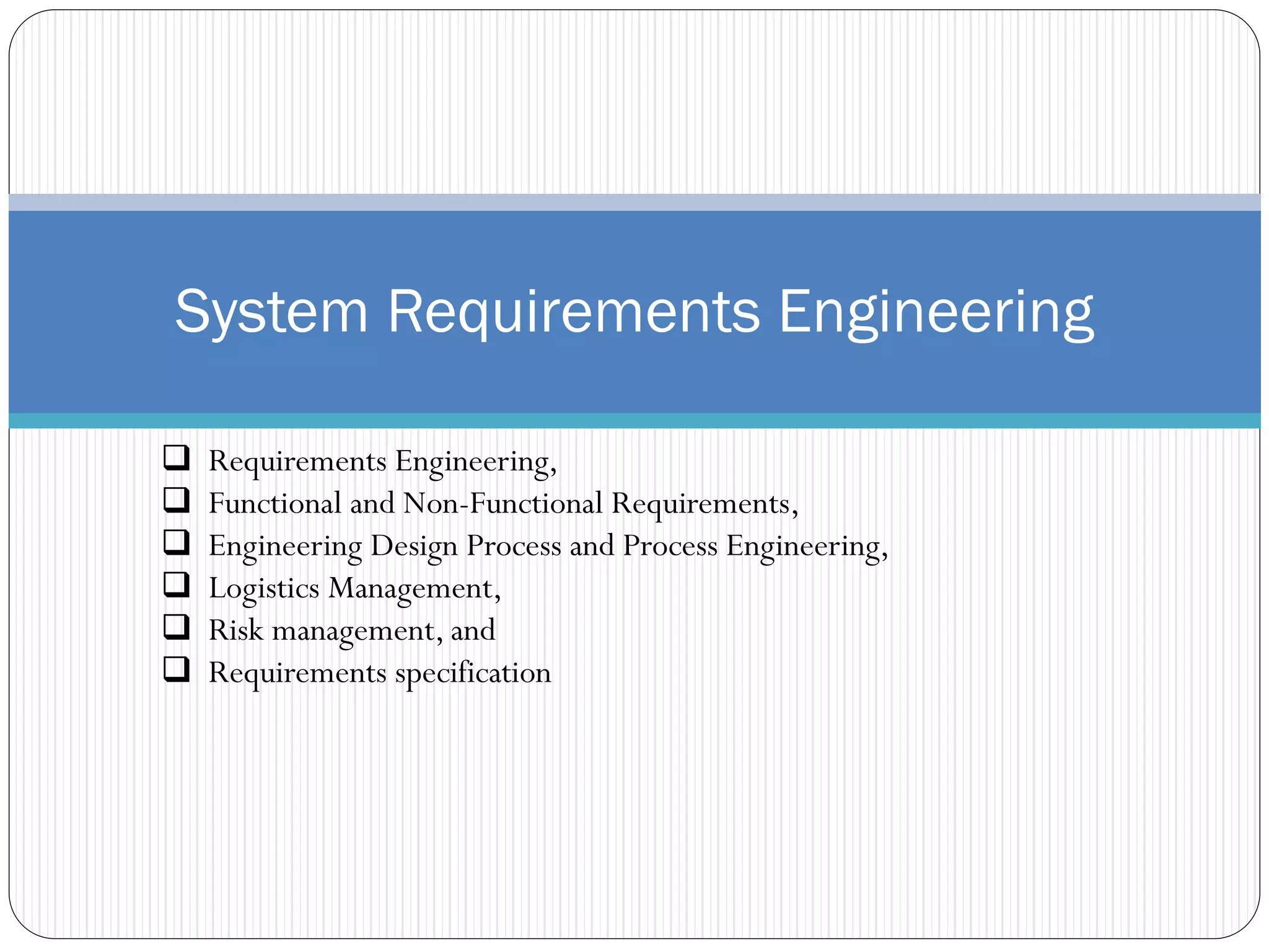System requirements engineering | PDF