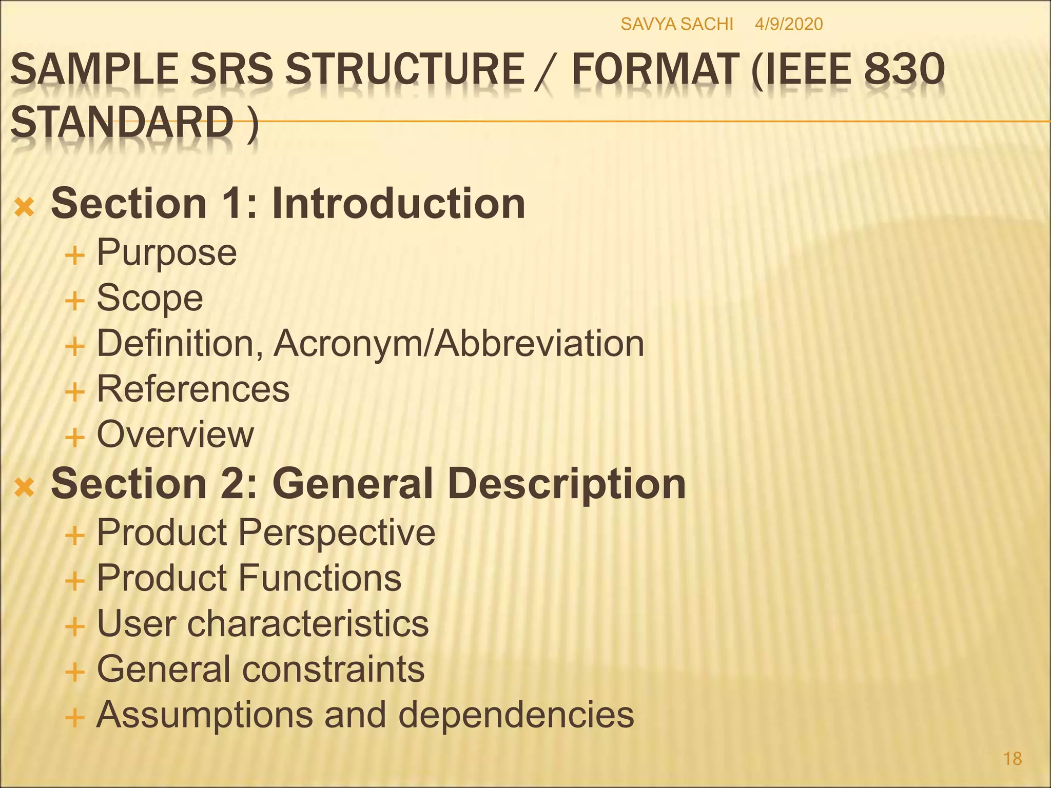 System requirements specification (srs) | PPT