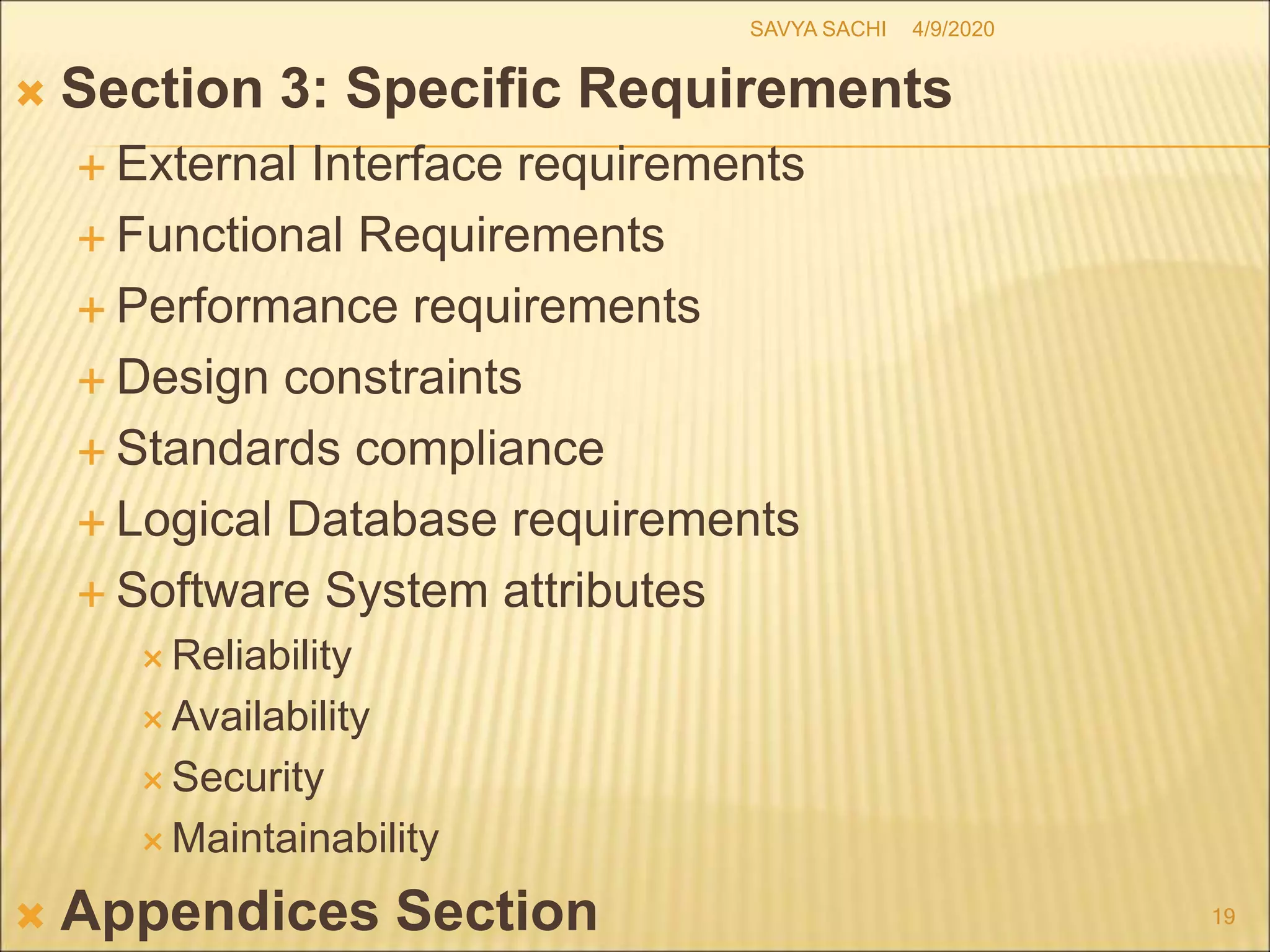 System requirements specification (srs) | PPT