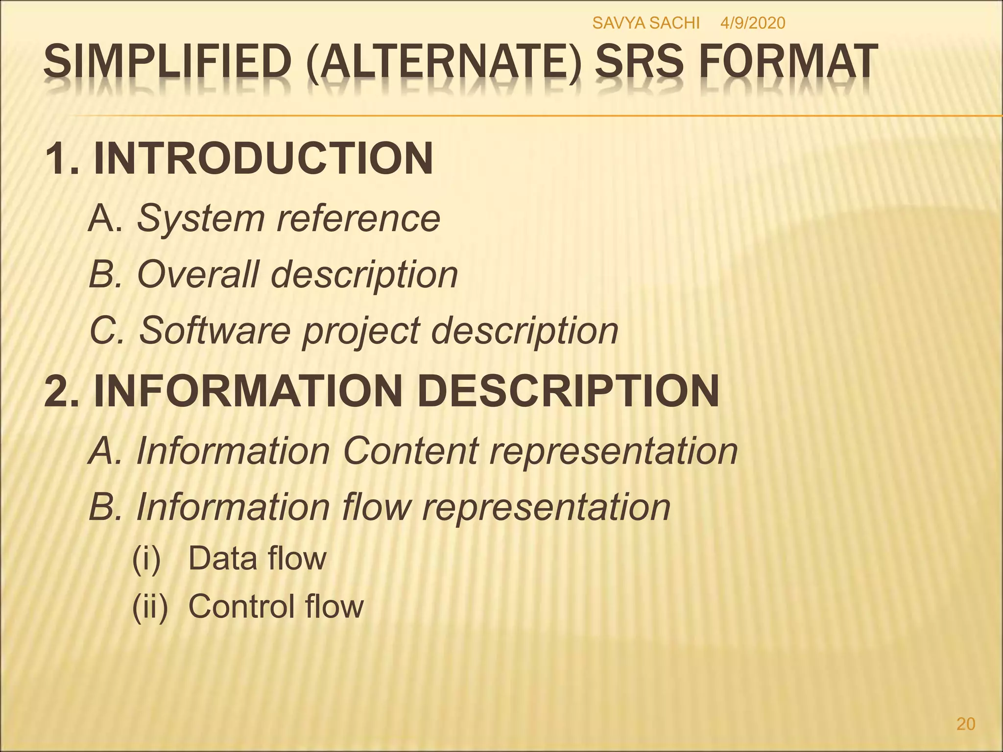 System requirements specification (srs) | PPT