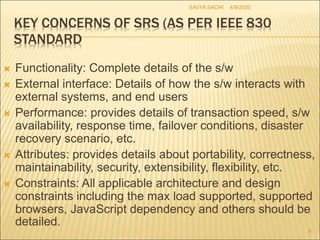 System requirements specification (srs) | PPT