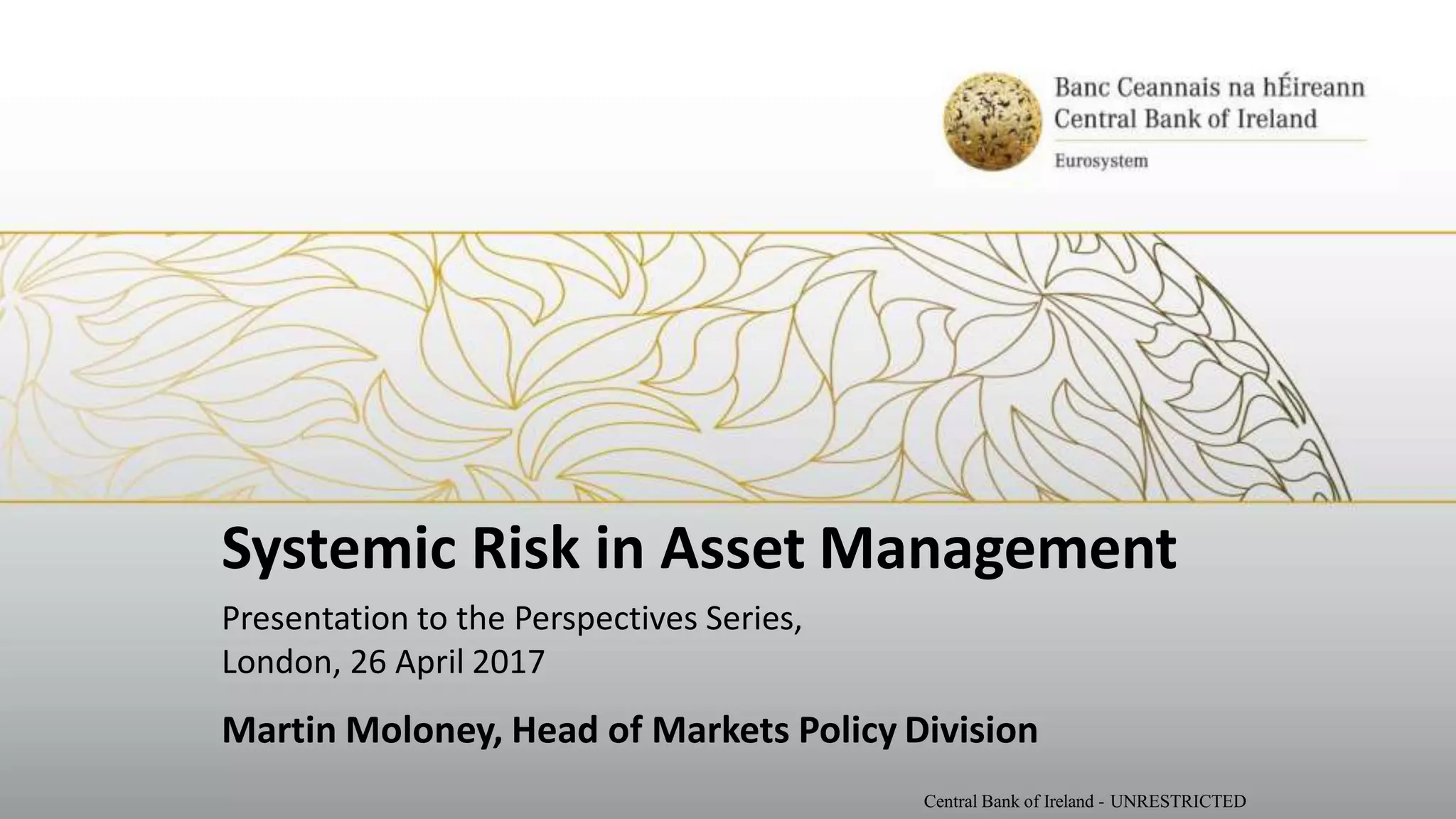Systemic Risk in Asset Management | PPT