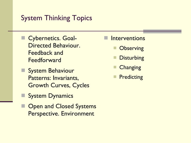Systems Thinking | PPT