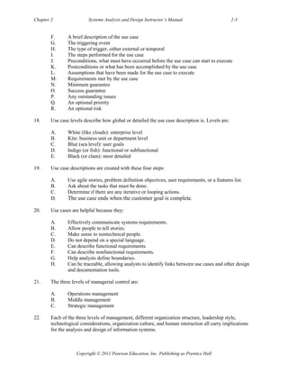 Systems Analysis and Design 8th Edition Kendall Solutions Manual | PDF