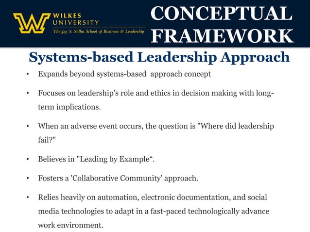 Systems-Based Leadership Approach (SBLA) to Human Error in Pharmaceutical Manufacturing | PPTX ...