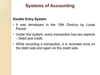 Systems-of-Accounting.pptx in dairy technology | PPTX