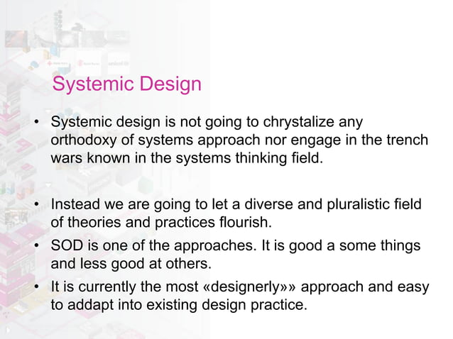 Systems Oriented Design in a Nutshell | PDF