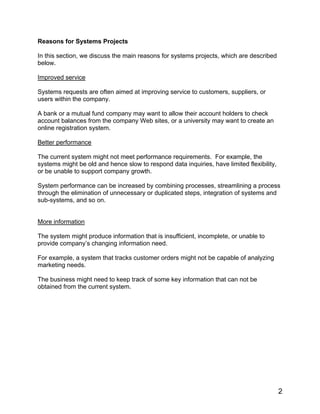 Systems request | PDF