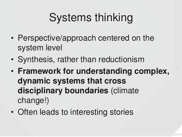 Systems Thinking Powerpoint for